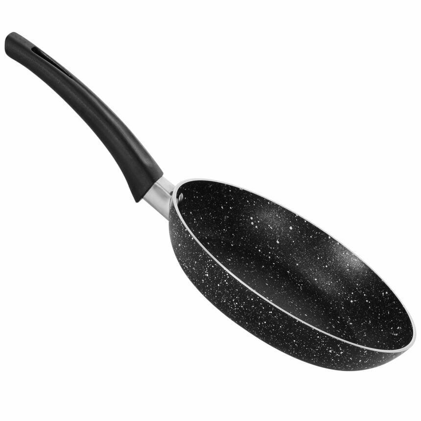 Bartan Super Frying Pan, 3-Ply Marble Non-Stick Coating, Aluminium ...